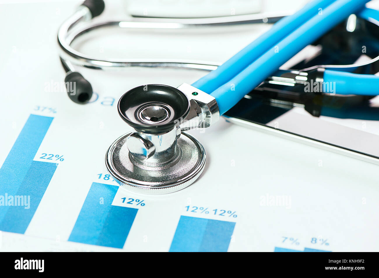 stethoscope on financial charts Stock Photo - Alamy