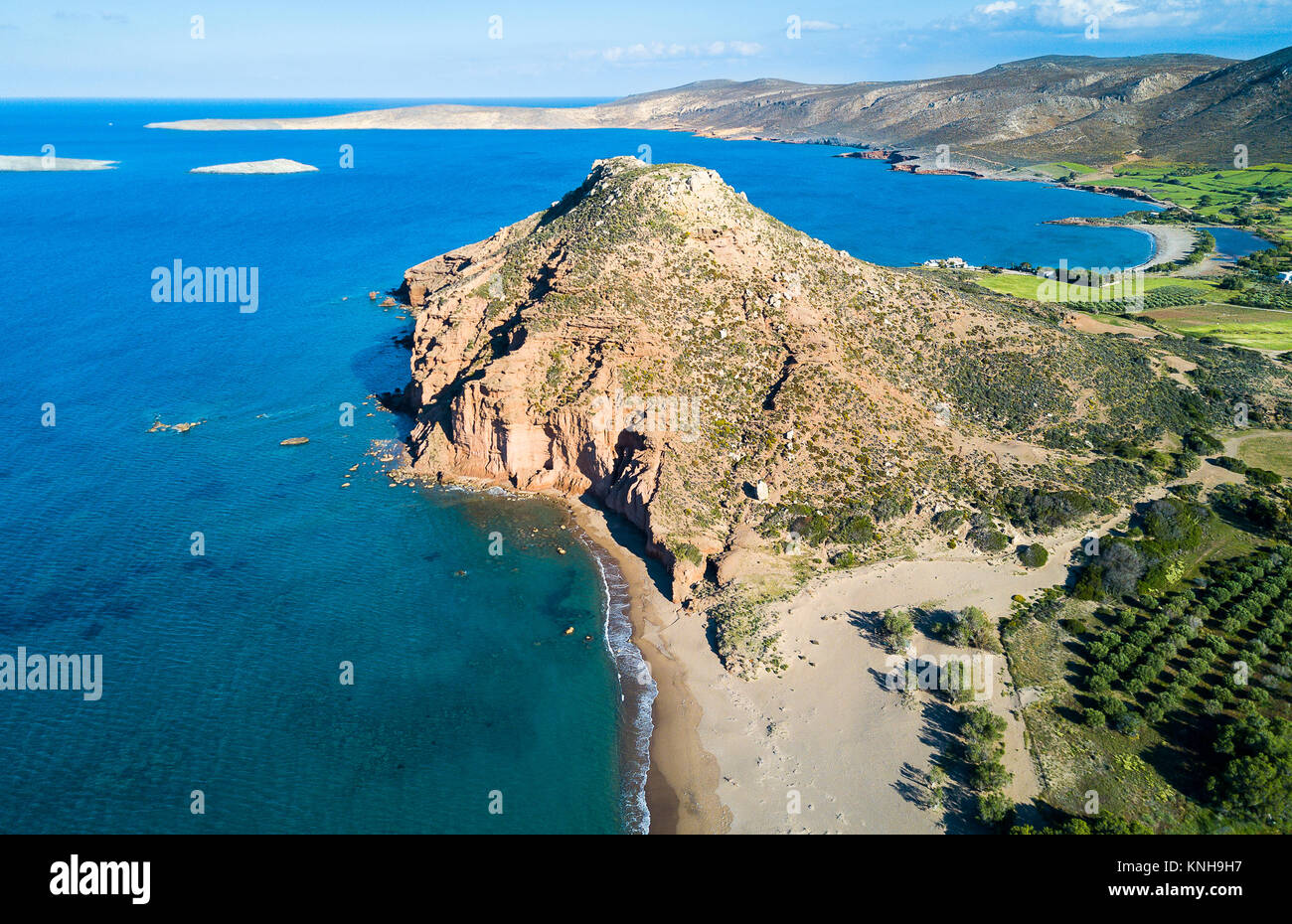 Kouremenos Beach, Crete, Greece Stock Photo - Alamy