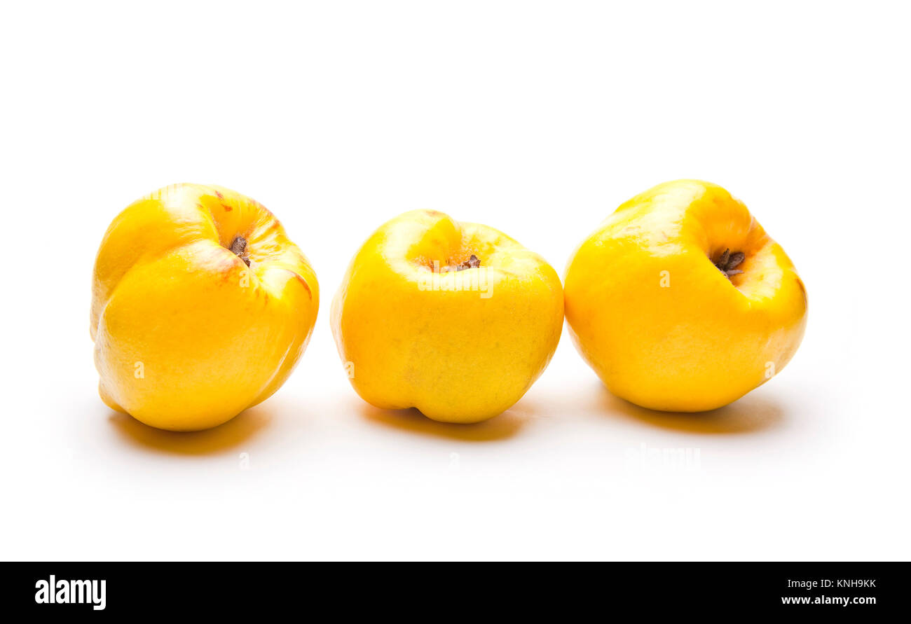 Quinces pear isolated on white background Stock Photo - Alamy