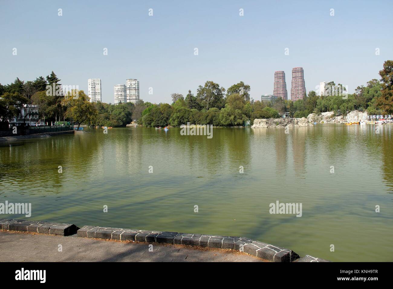 Bosque de Chapultepec, Lago Menor. Mexico city Stock Photo - Alamy