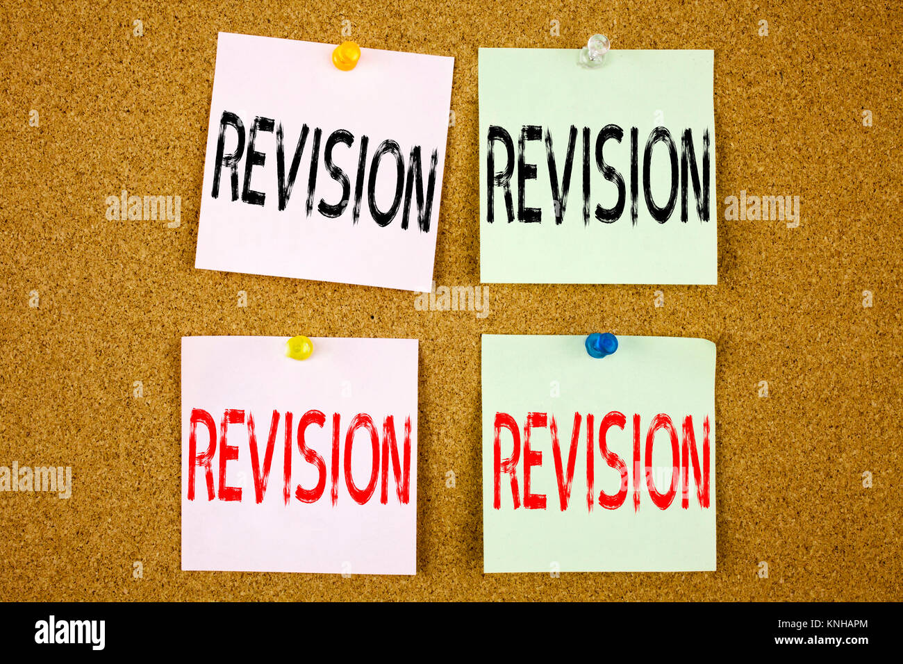 Conceptual hand writing text caption inspiration showing Revision ...