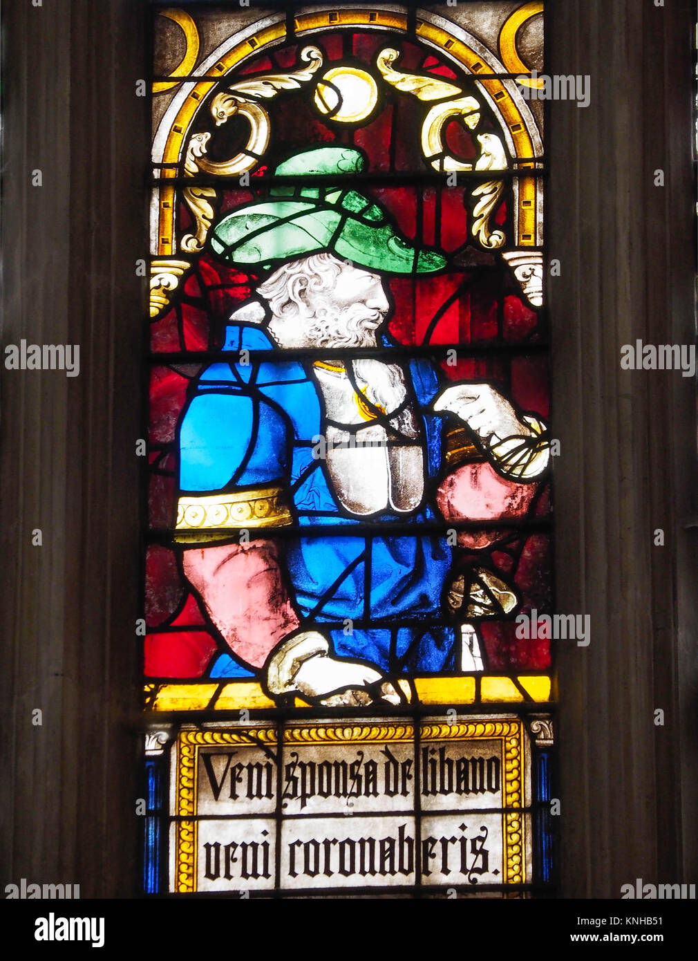 STAINED GLASS WINDOW ELY CATHEDRAL Stock Photo - Alamy