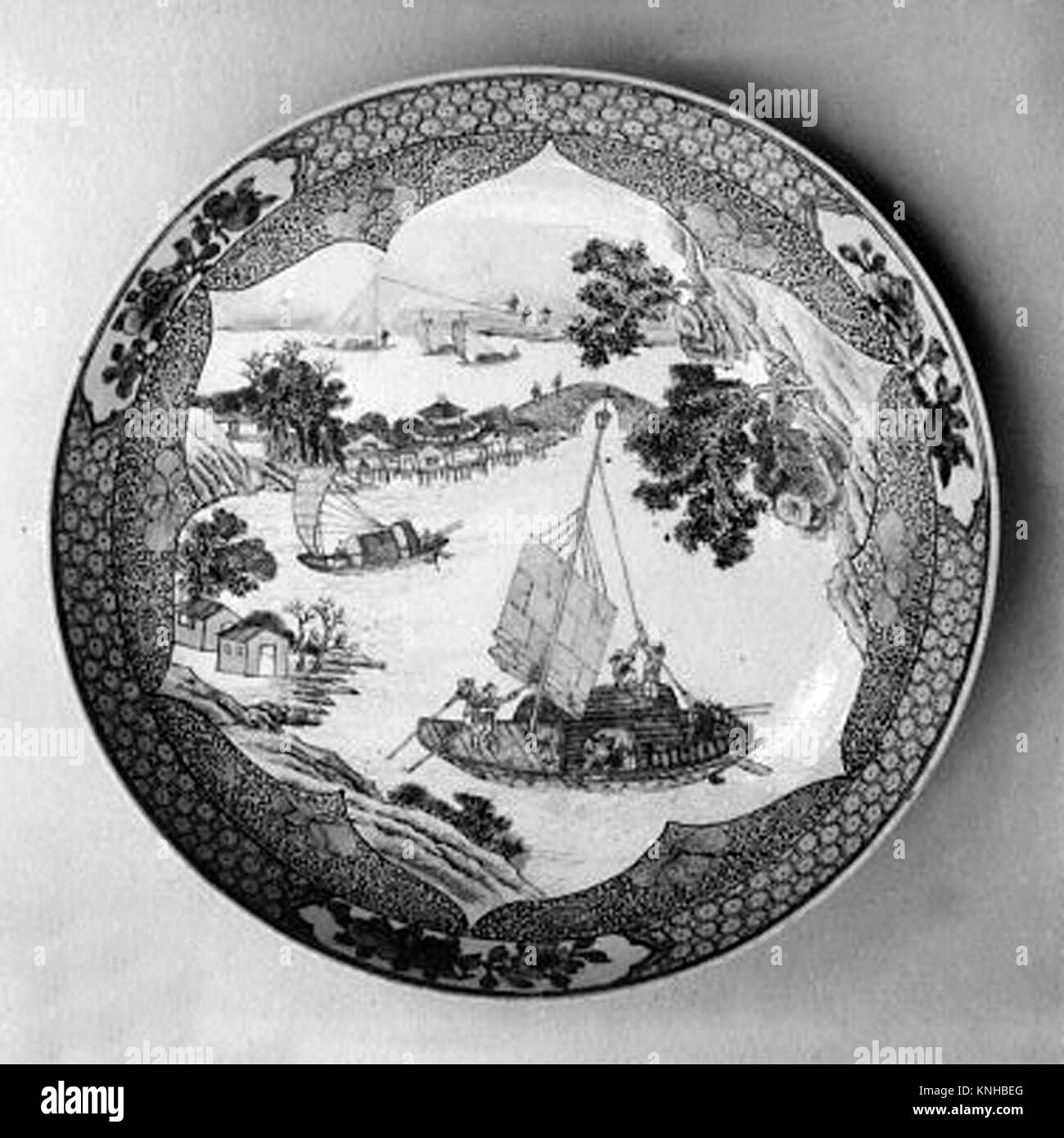 Qianlong porcelain Black and White Stock Photos & Images - Alamy