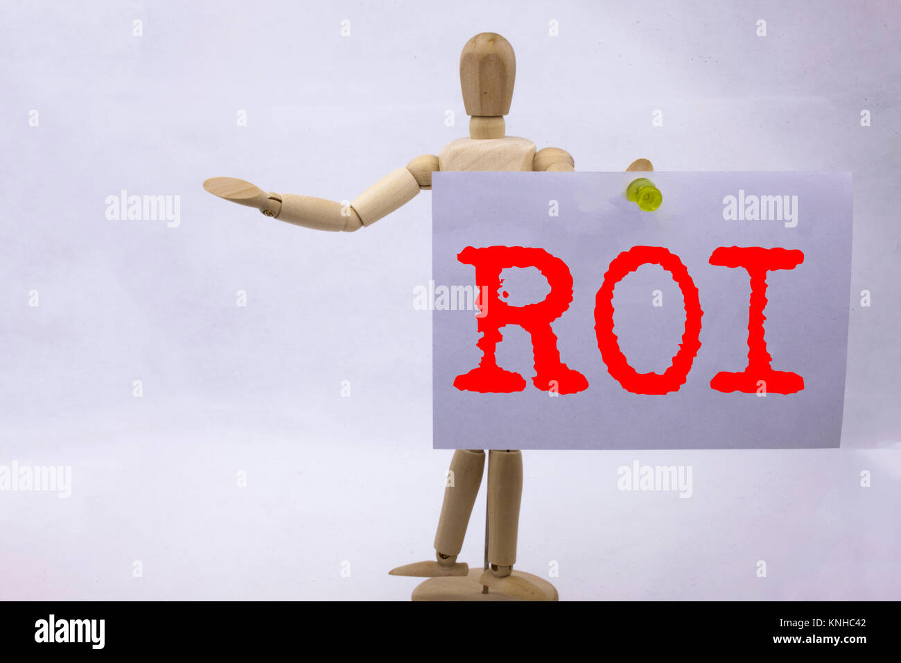 Conceptual hand writing text caption inspiration showing ROI Business ...