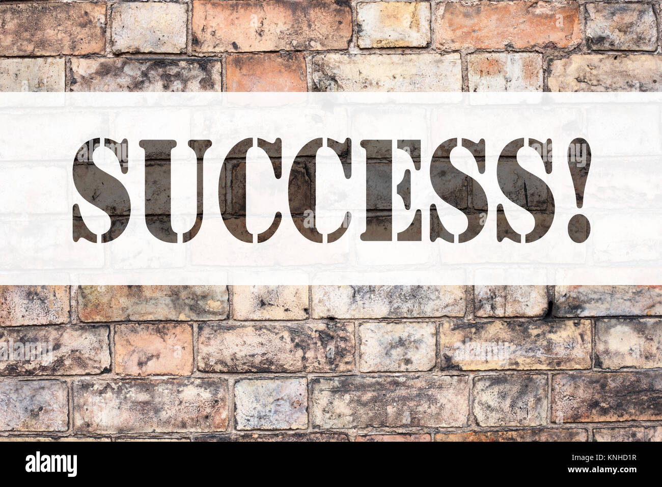 Conceptual announcement text caption inspiration showing Success ...