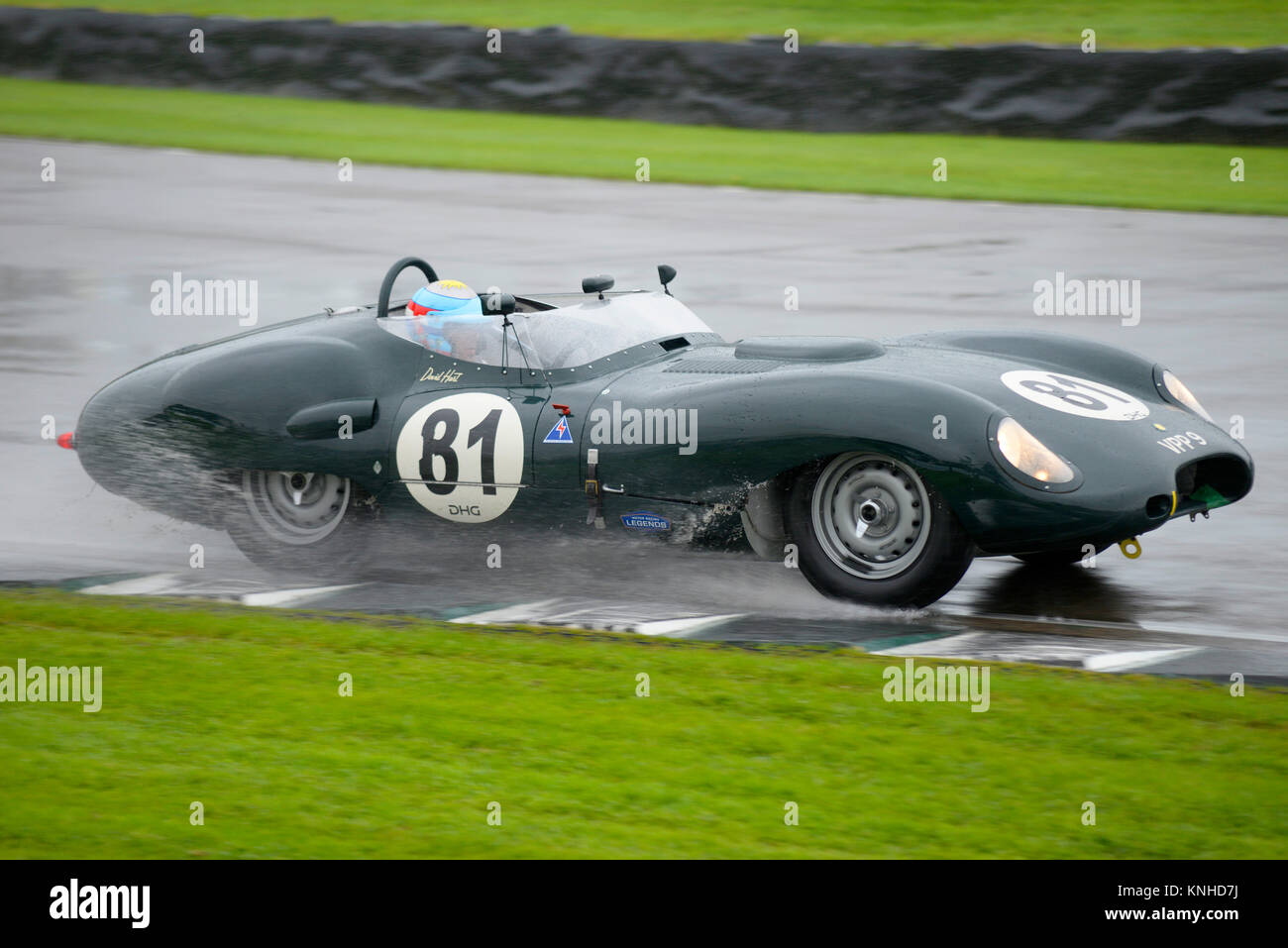 1959 Lister Jaguar Costin owned and driven by David Hart racing in the ...