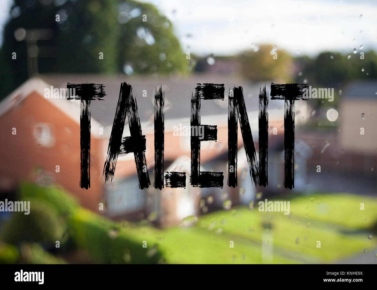 Announcement text caption showing Talent. Business concept for ...