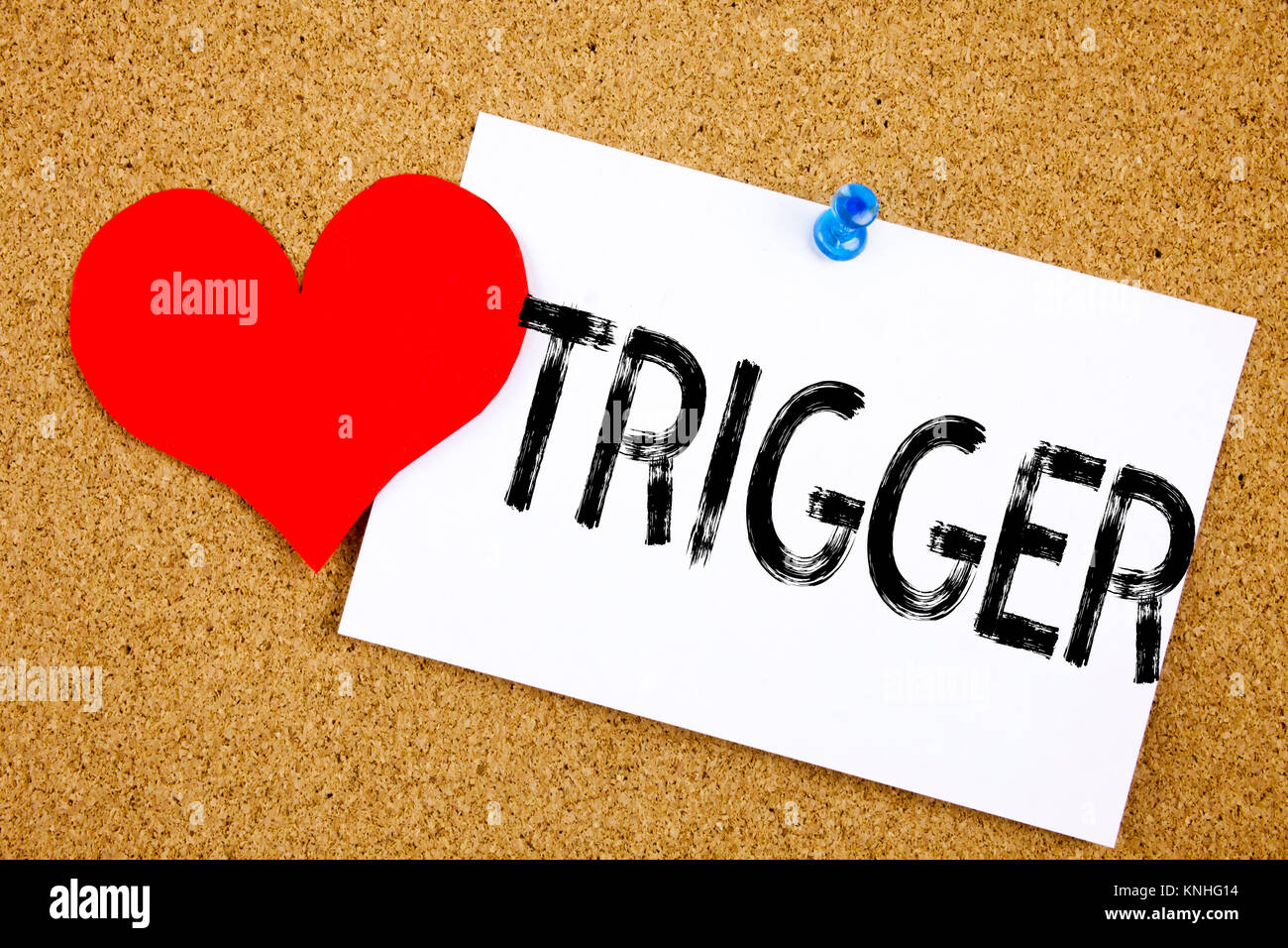 Conceptual hand writing text caption inspiration showing Trigger ...