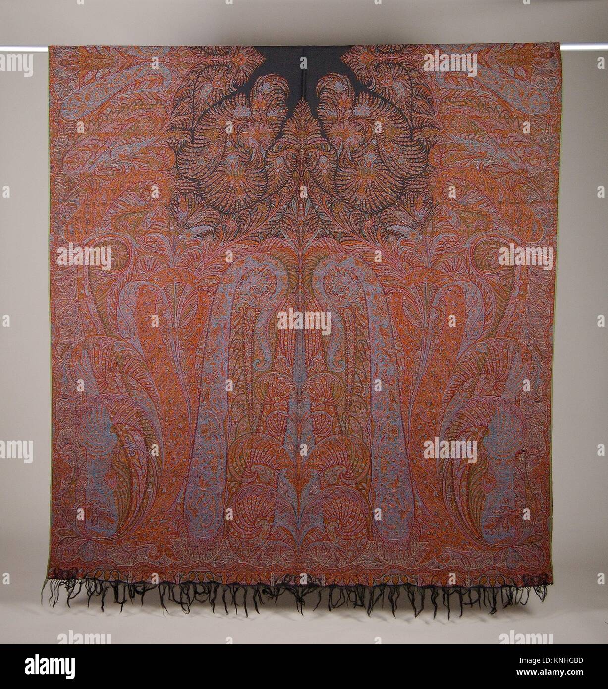 Shawl. Date: 1850-57; Culture: Scottish; Medium: Wool Stock Photo - Alamy