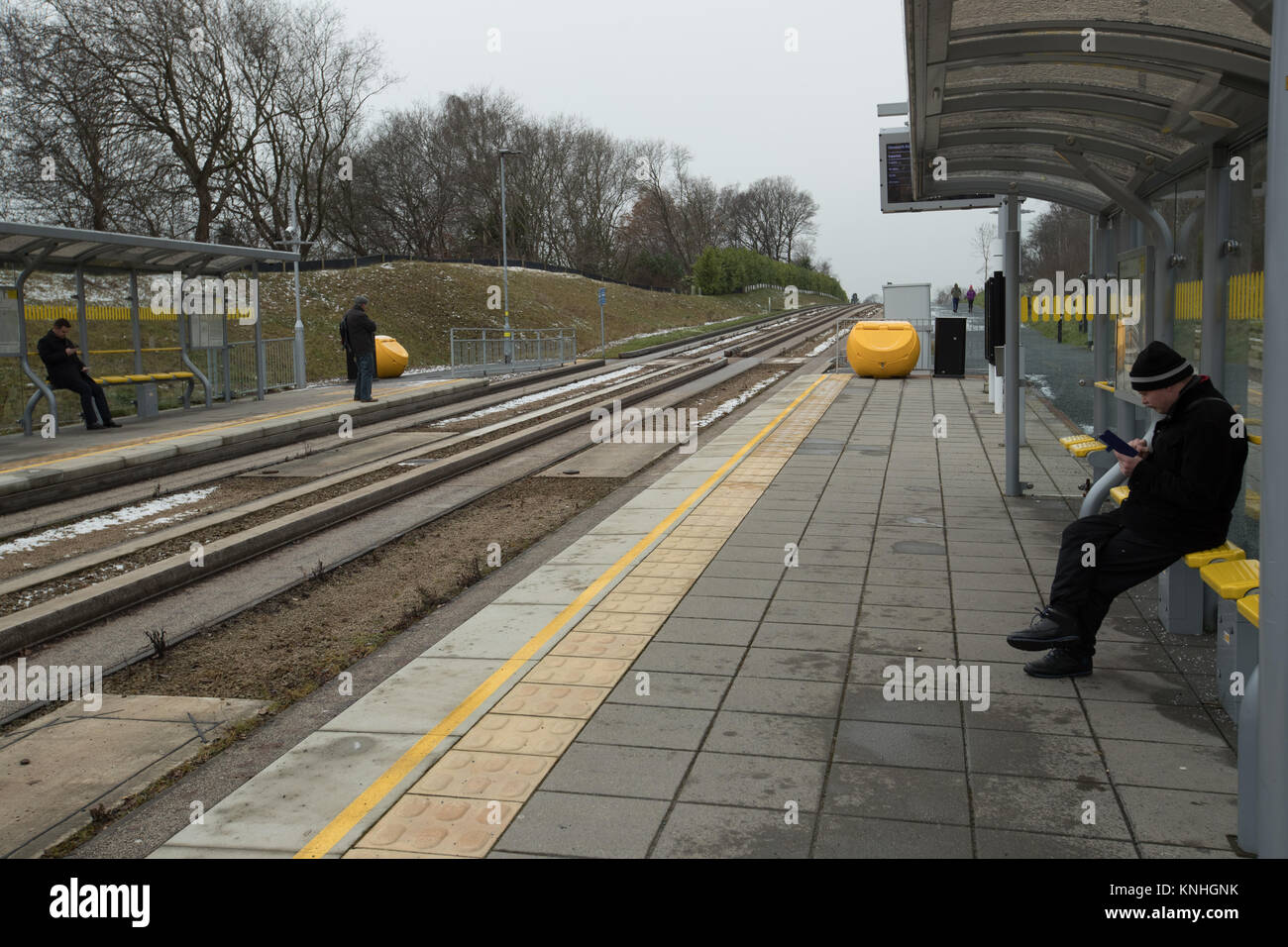 The Leigh Guided Busway that operates the buses V1 and V2 into ...