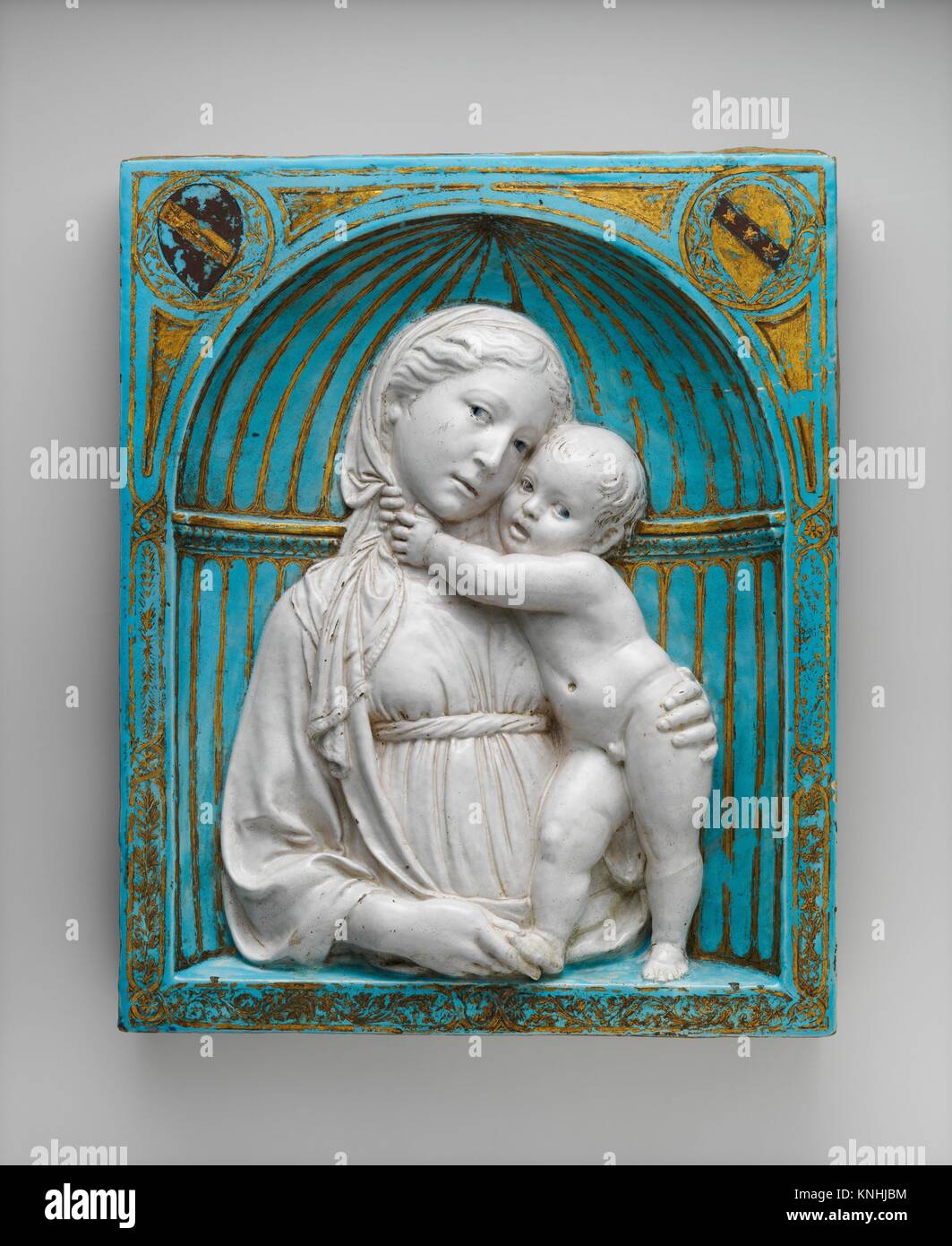 Virgin and Child in a niche. Artist: Luca della Robbia (Italian, 1399/ ...