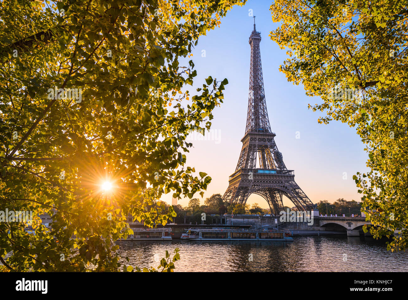Eiffel Tower At Sunrise