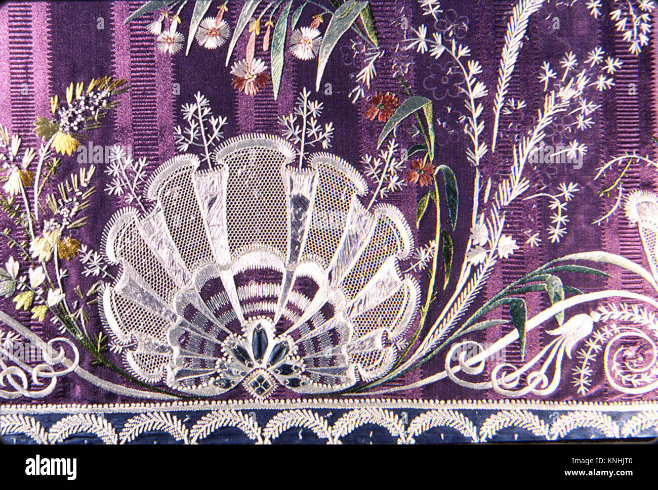 This dress border, held in the MET collection, is an ornamental fabric ...