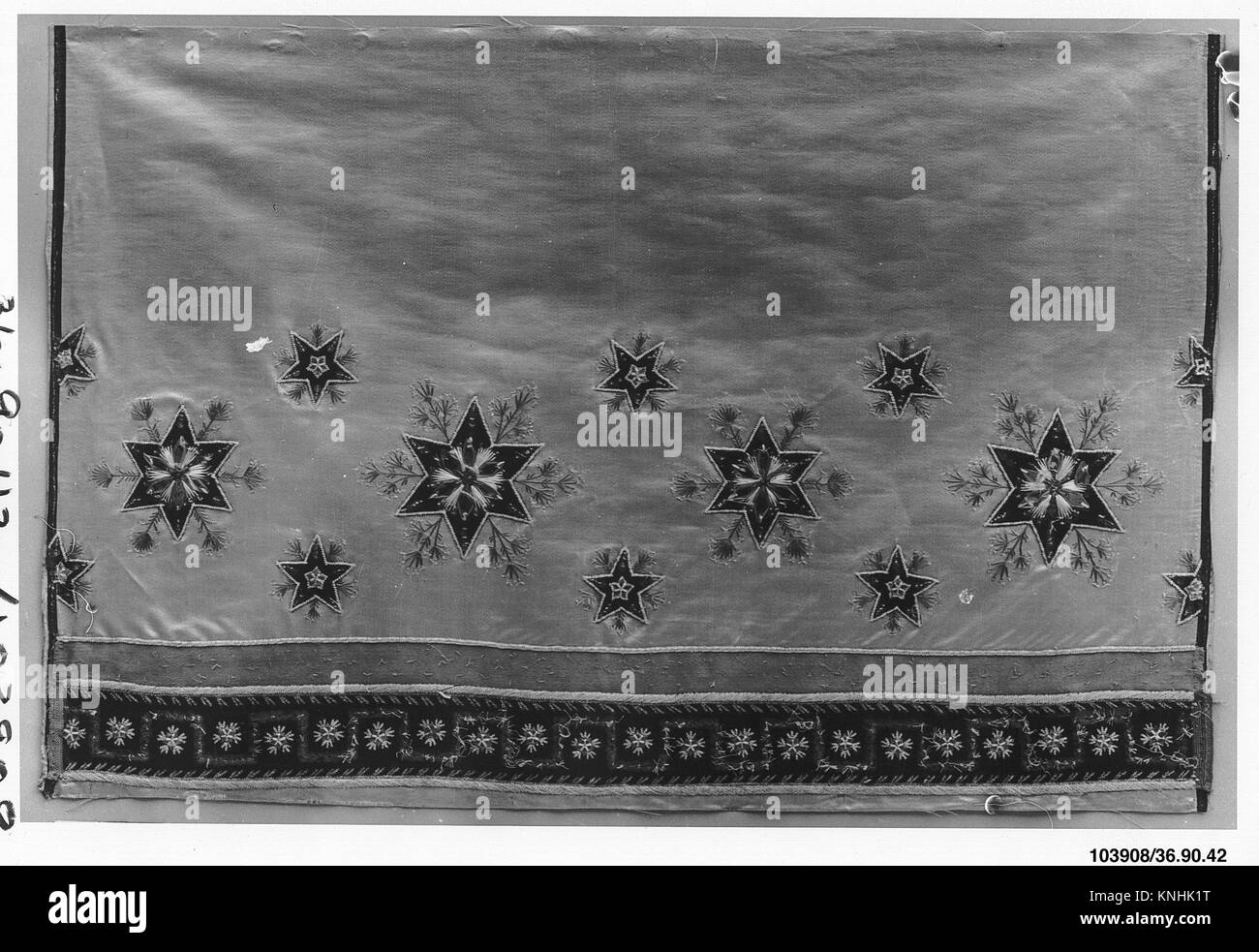 This dress border, part of the MET collection, showcases intricate ...