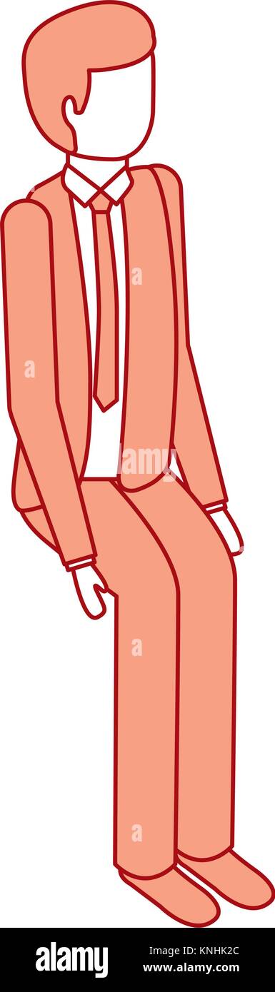 isometric businessman sit pose character Stock Vector Image & Art - Alamy