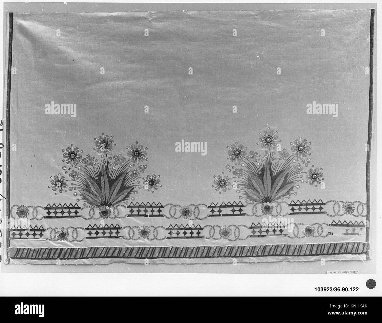 This dress border illustrates decorative textile design and ...