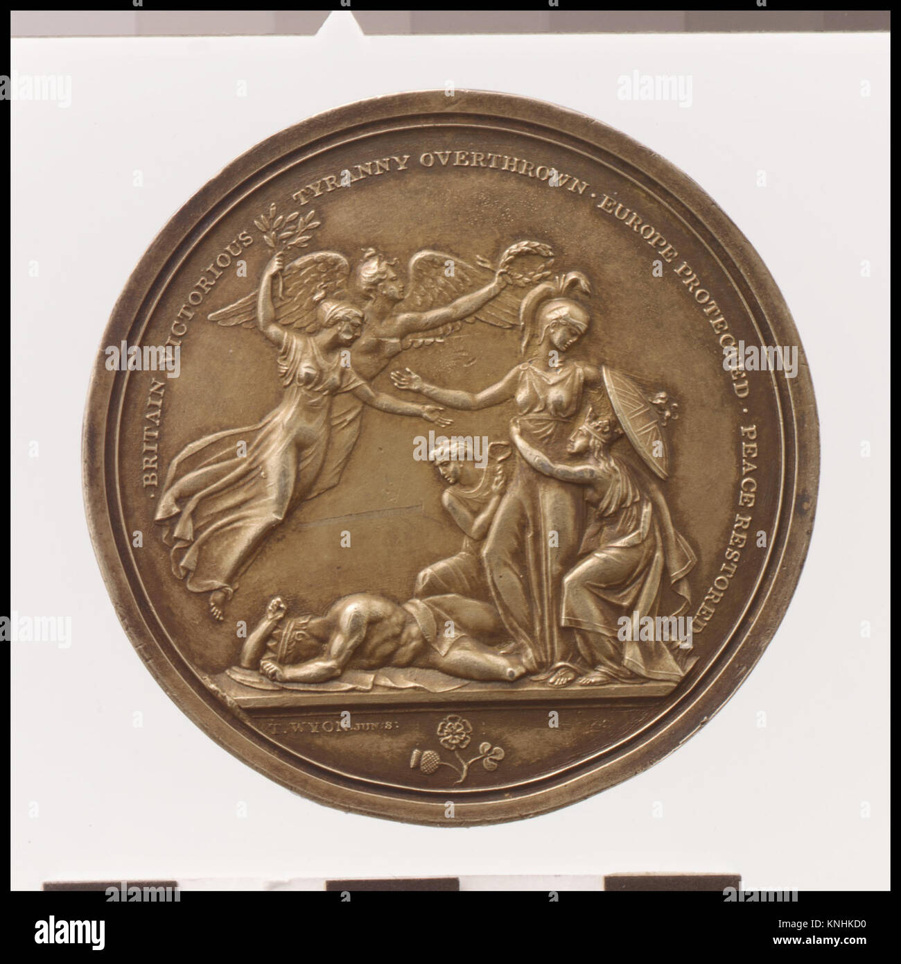 This portrait of Admiral Nelson commemorates the British naval hero ...