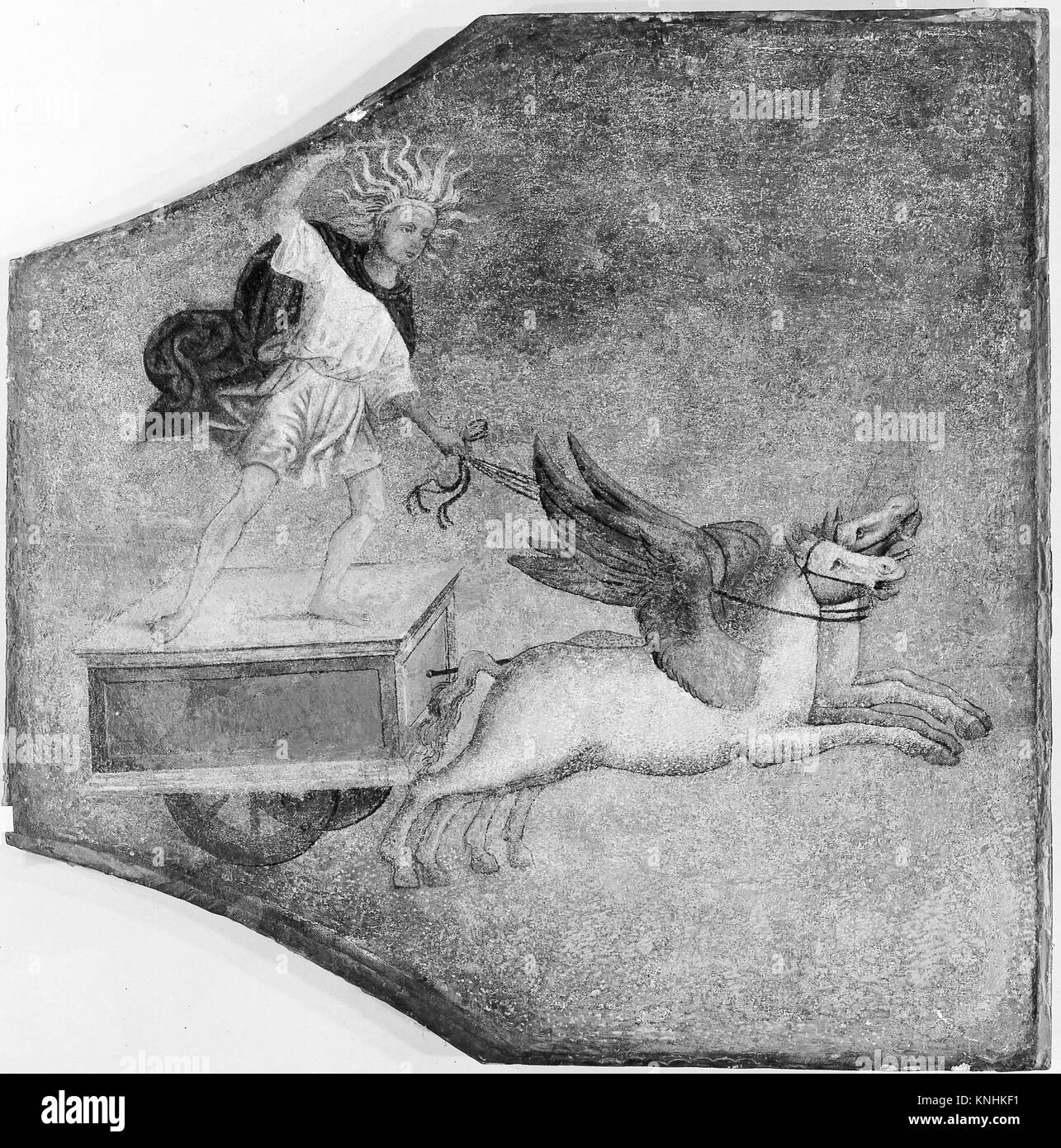 This depiction of the Chariot of Apollo portrays the Greek god Apollo ...