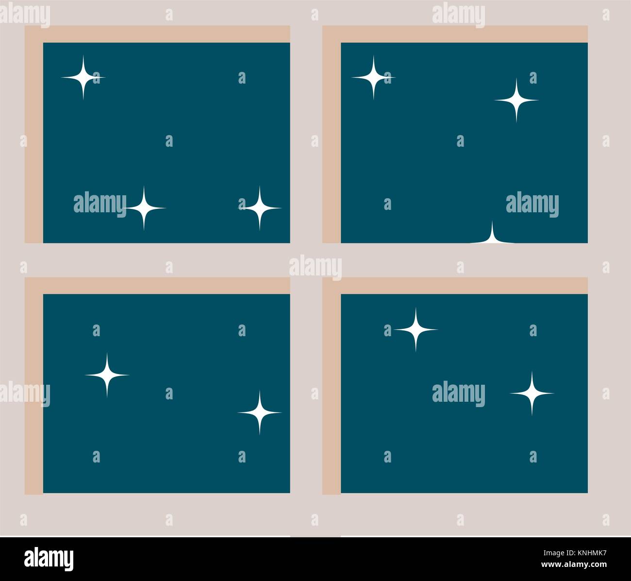 bedroom windows night isolated icon vector illustration design Stock ...