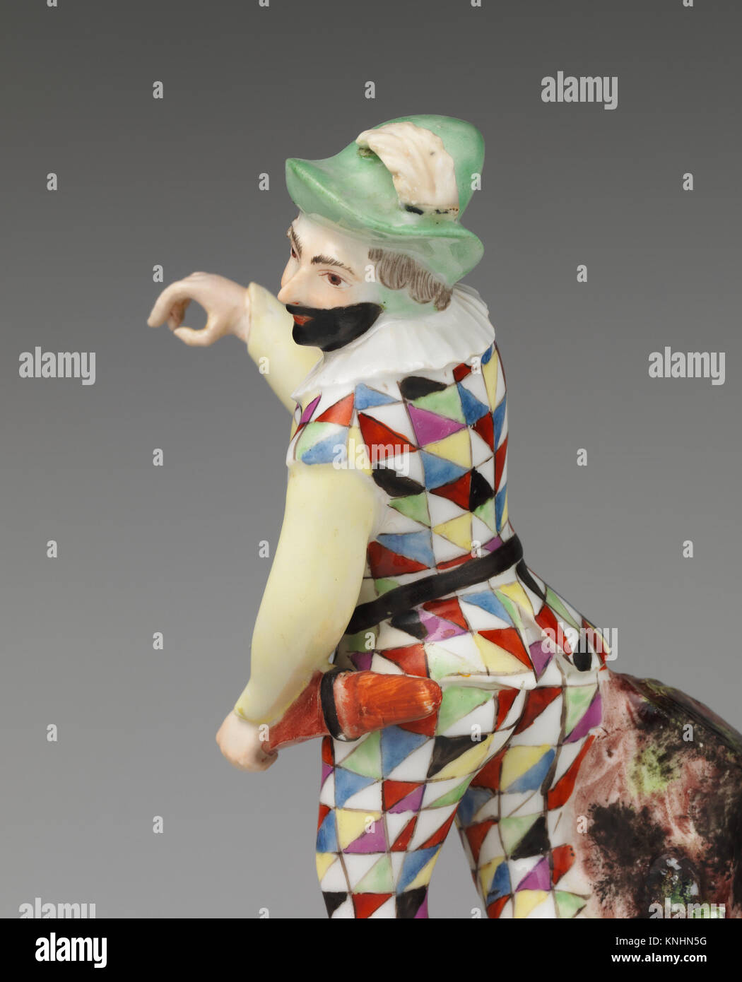 This depiction of Harlequin, part of the MET collection, illustrates ...