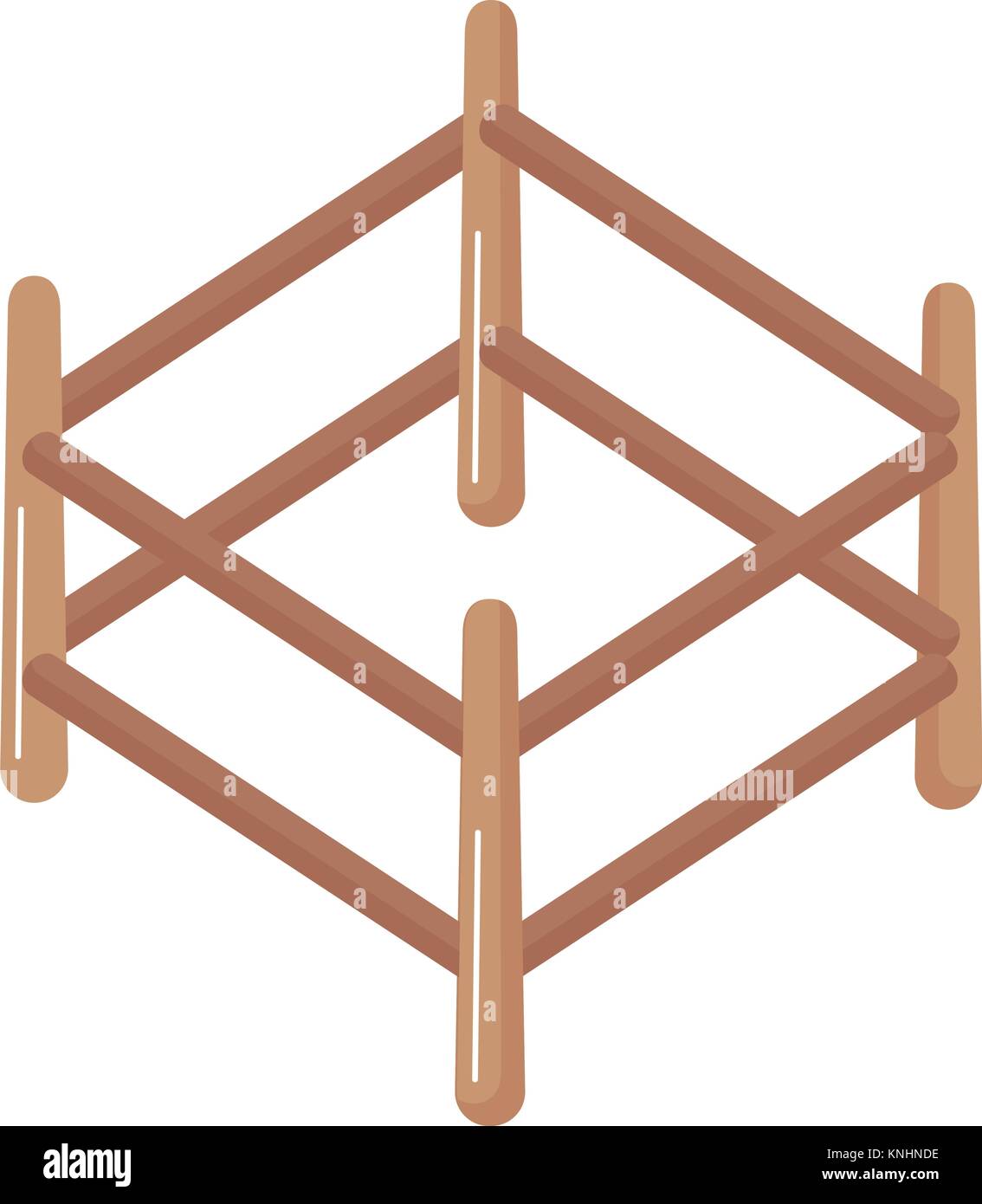 wooden corral isolated icon vector illustration design Stock Vector ...