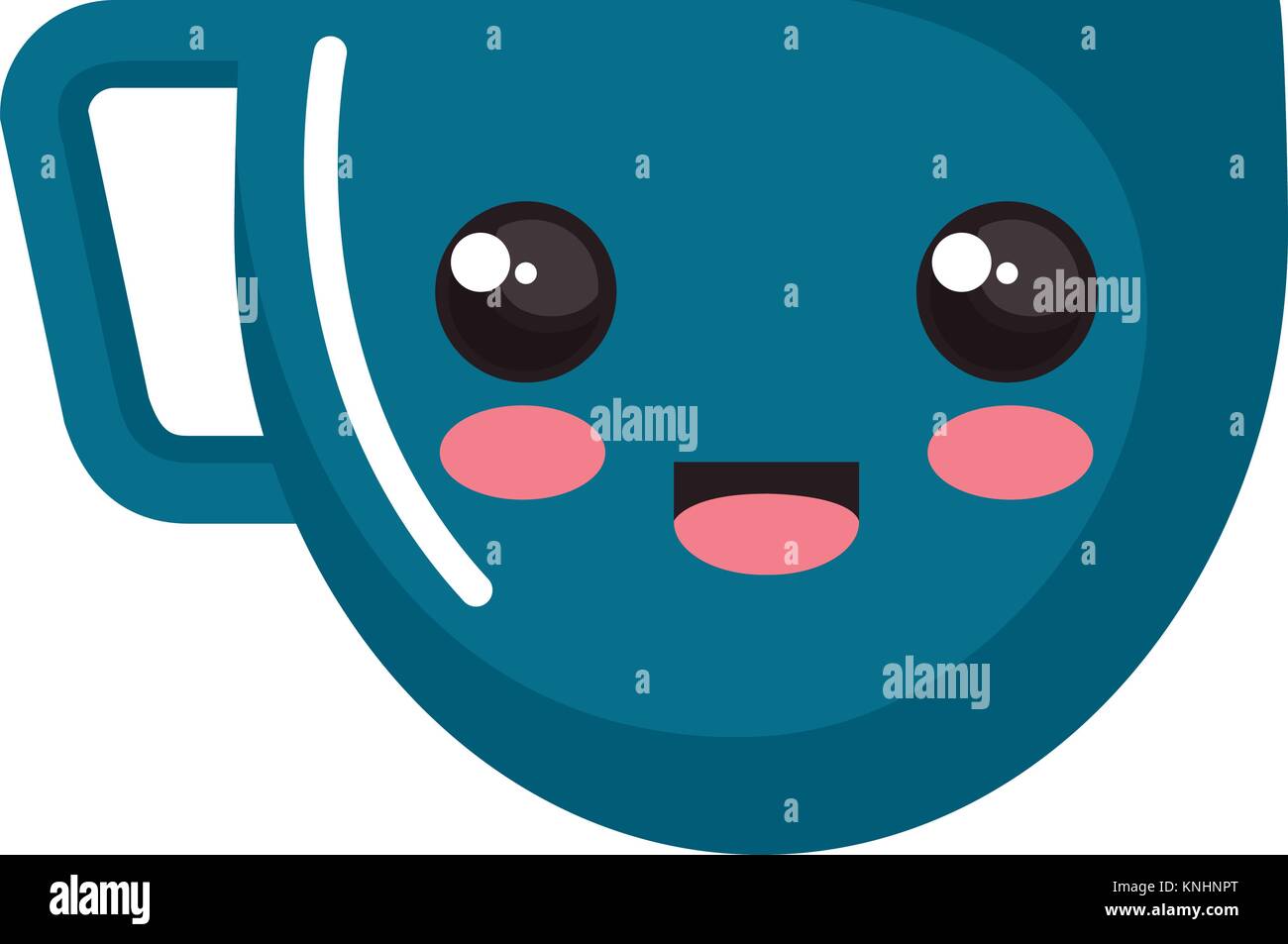 coffee cup kawai character vector illustration design Stock Vector ...