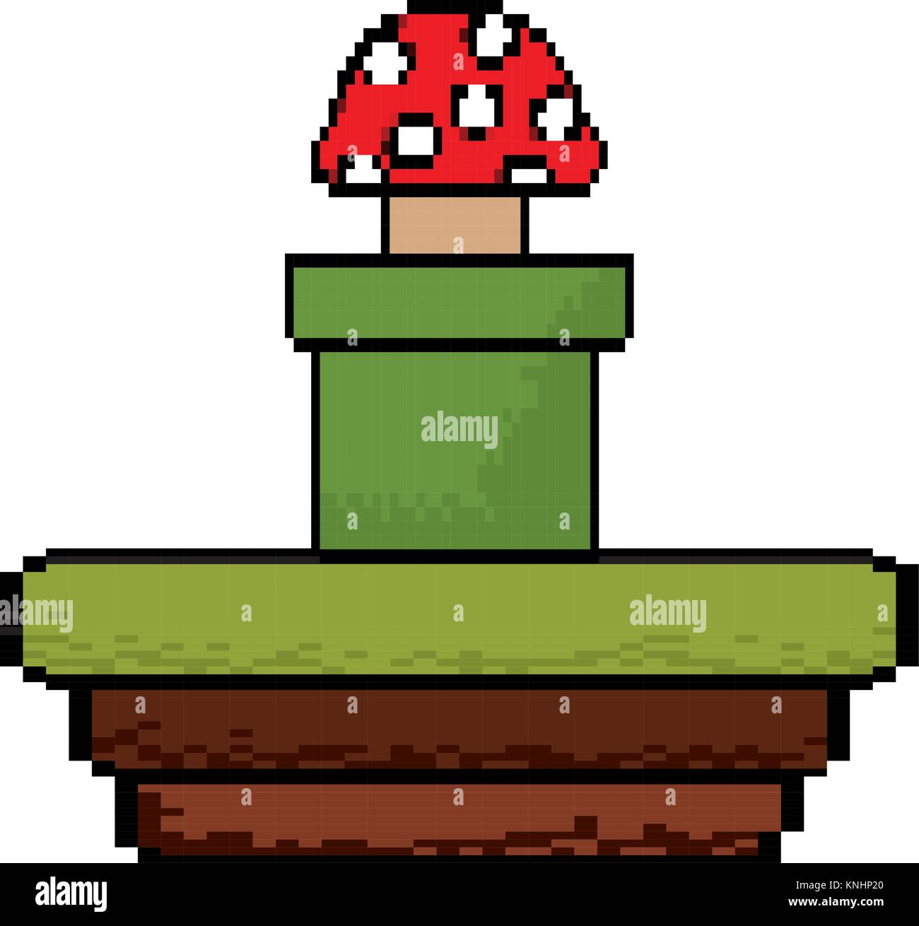 video game terrain mushroom platform Stock Vector Image & Art - Alamy