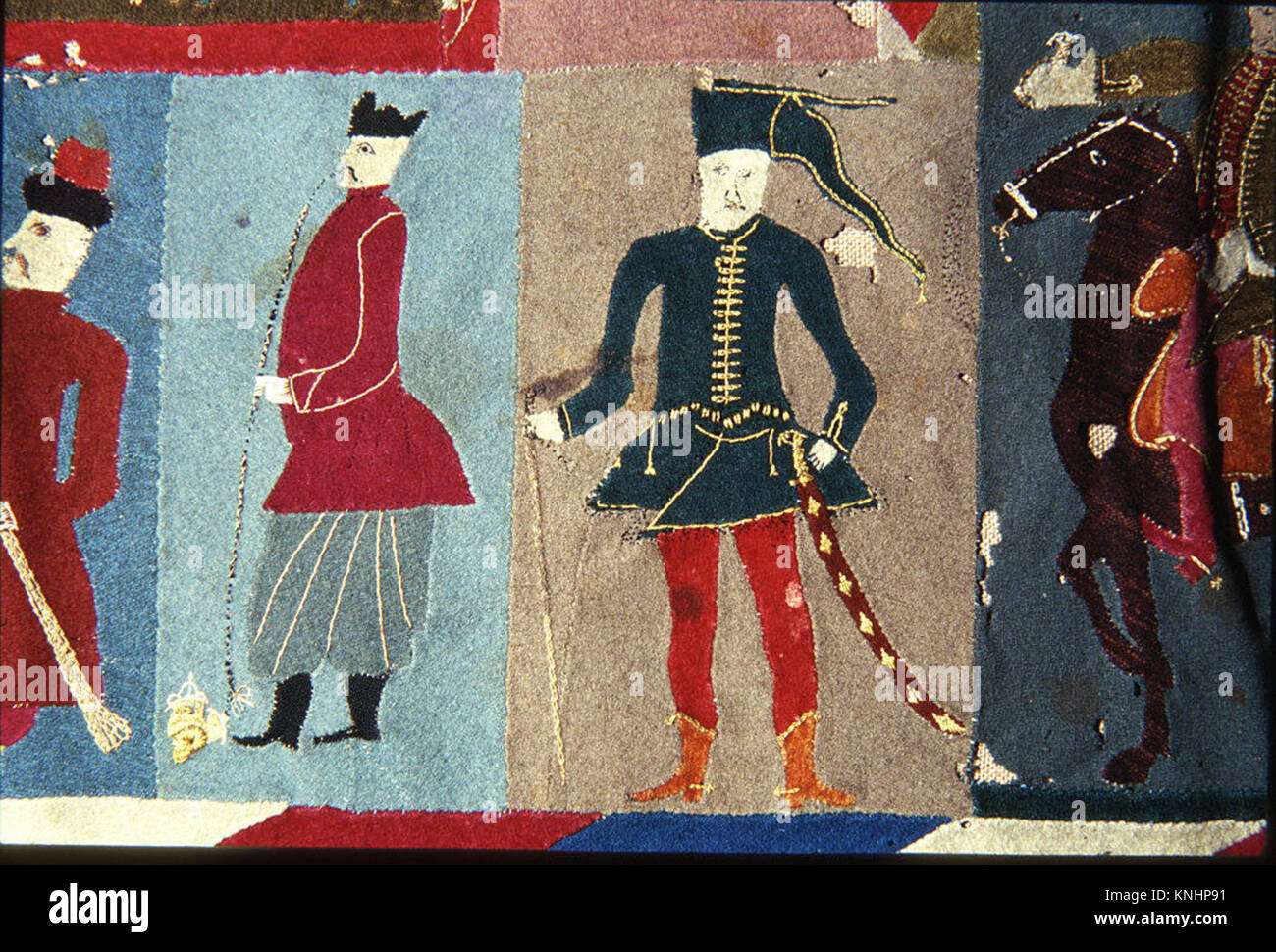 German; Cover; Textiles-Embroidered, 18th century, silk on wool Stock ...