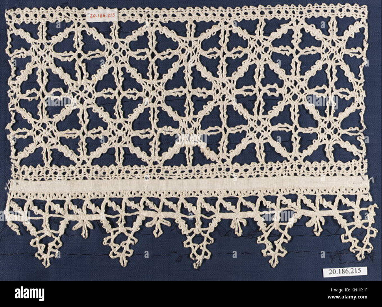 This piece showcases an example of edging and insertion work ...