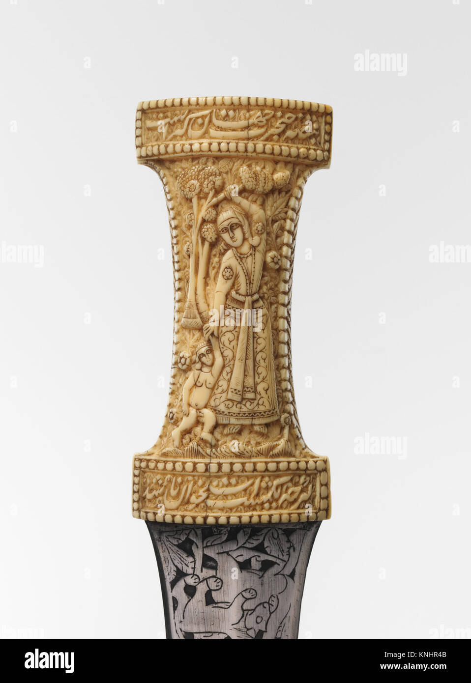 This Jambiya dagger, with its distinct curved blade, is a key example ...