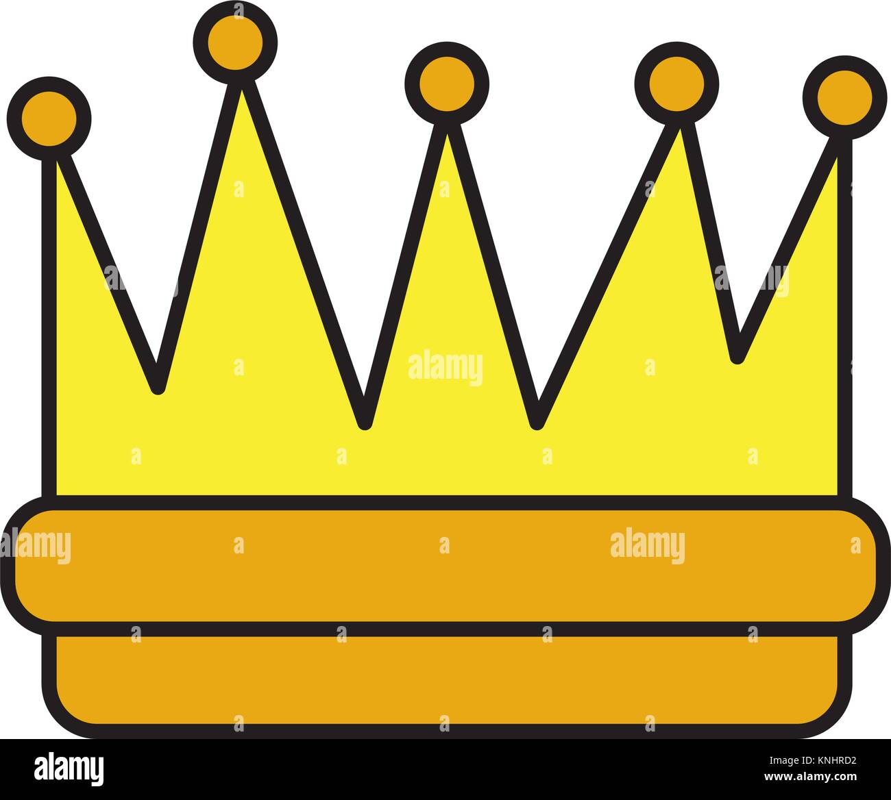 symbol of king crown video game element graphic Stock Vector Image ...