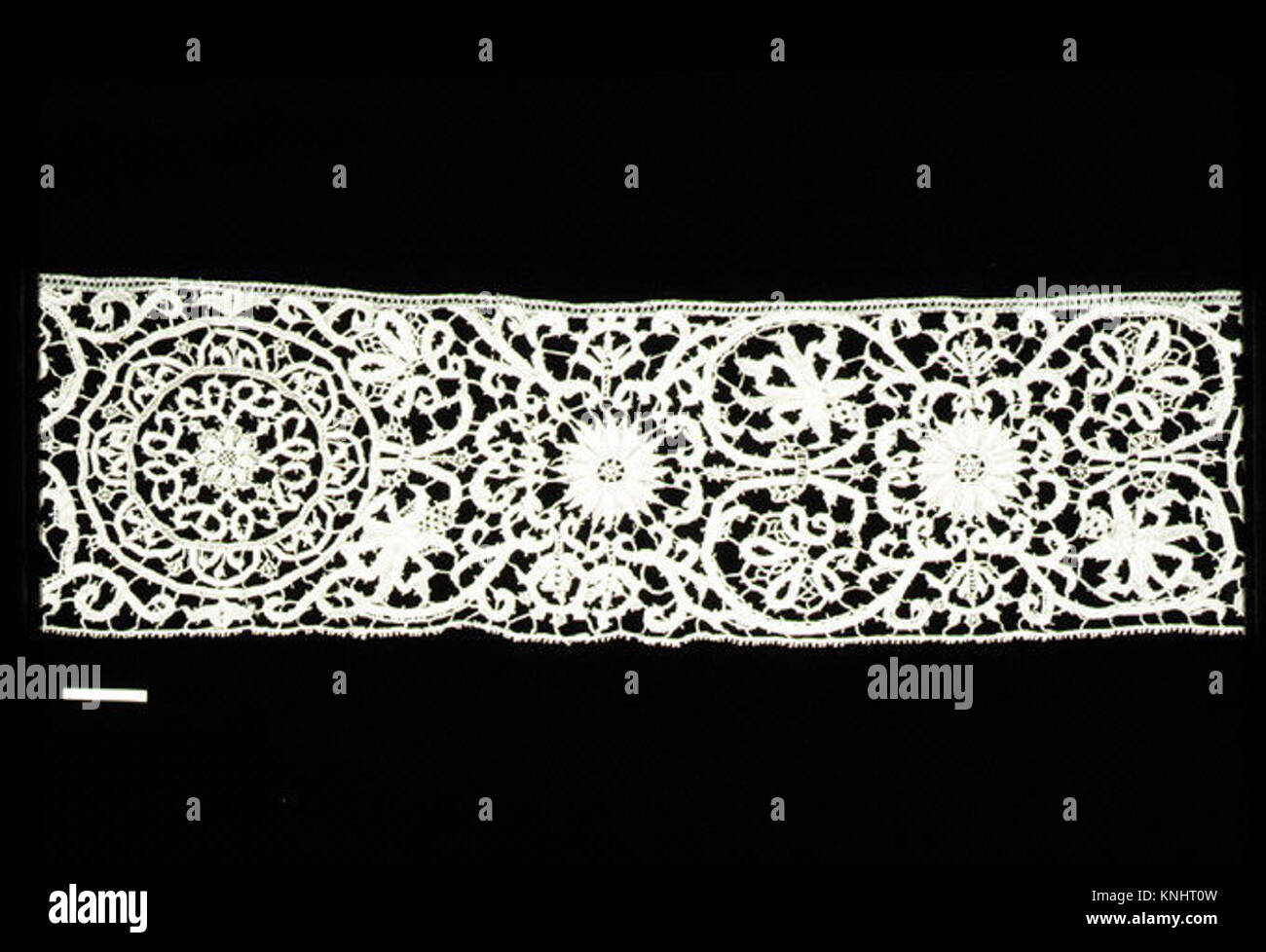 This border design, part of an ancient object, features intricate ...