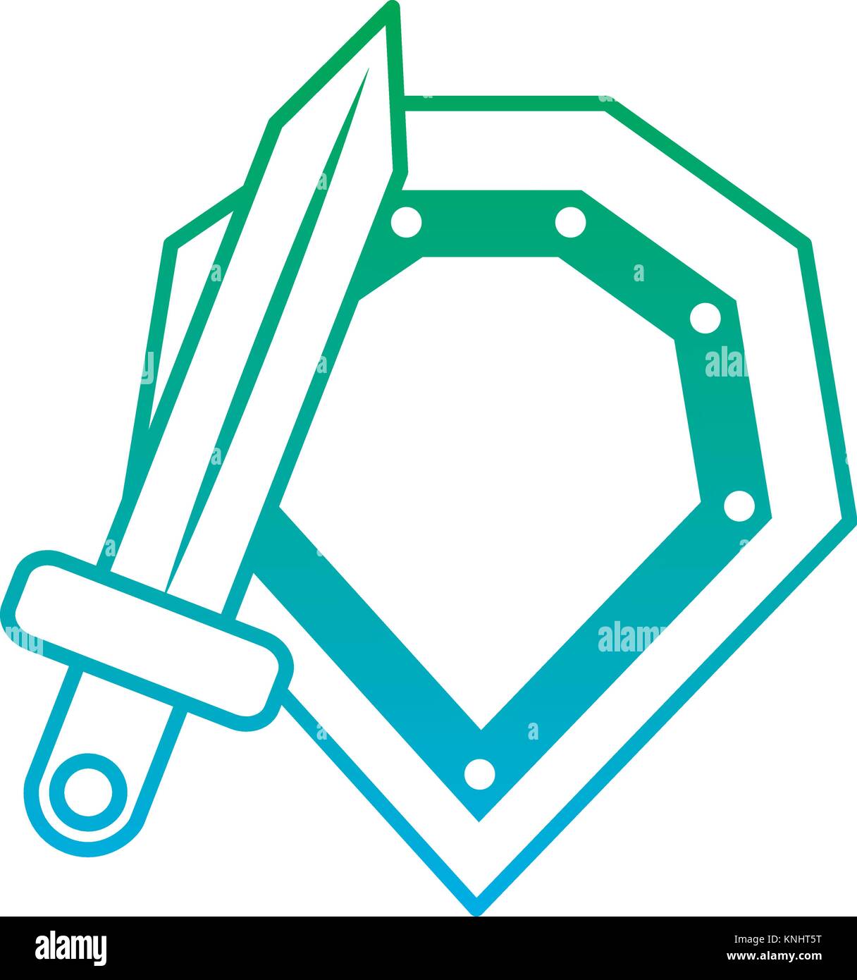 video game shield and sword items Stock Vector Image & Art - Alamy