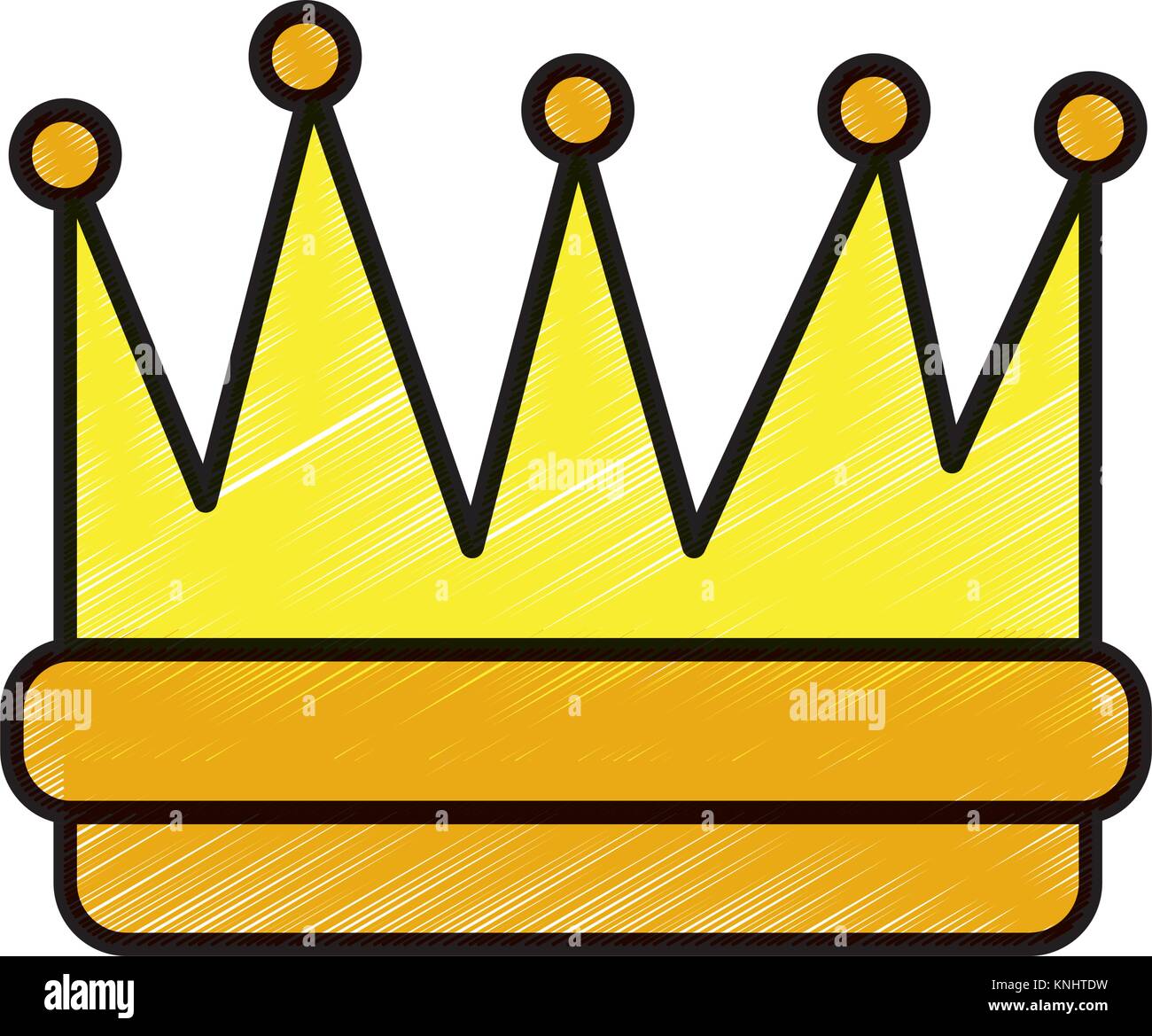 symbol of king crown video game element graphic Stock Vector Image ...