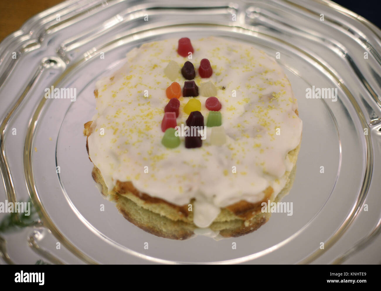 One of the cake entries on display before judging at the Foods of the ...