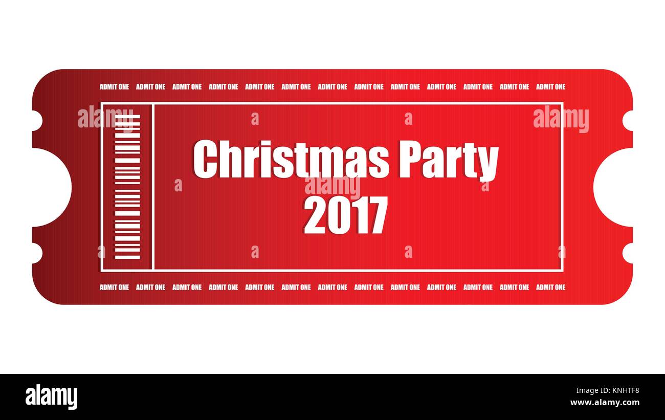special Christmas party ticket, vector design Stock Vector Image & Art ...