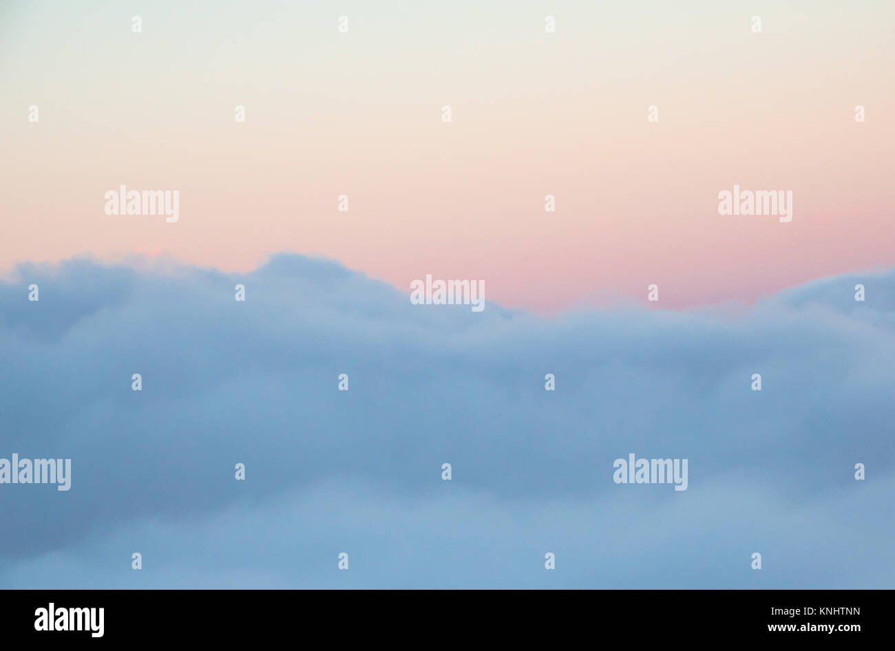 horizontal background of cloud bank and beautiful morning sky above ...