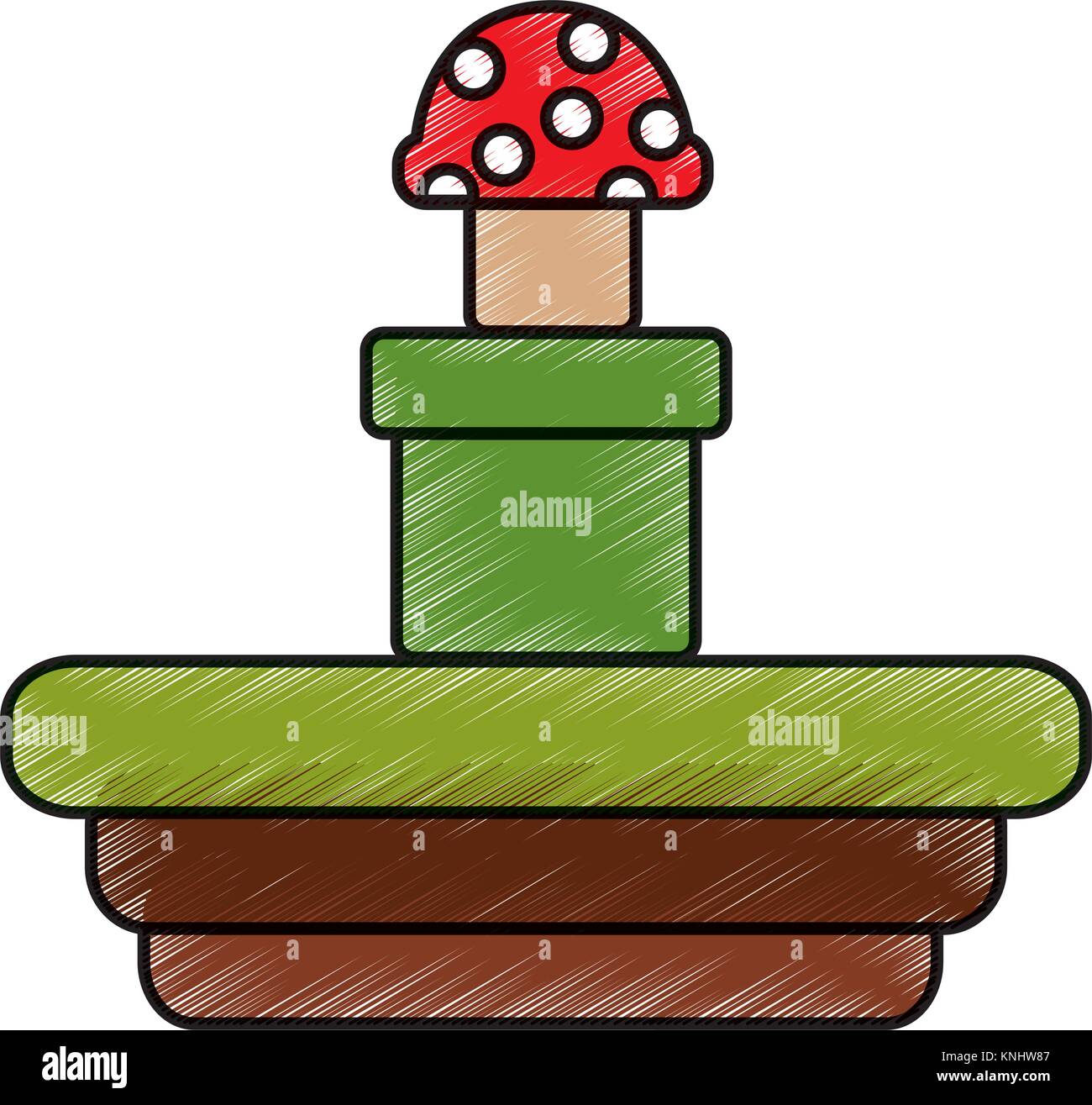 Platform grass game level Stock Vector Images - Alamy