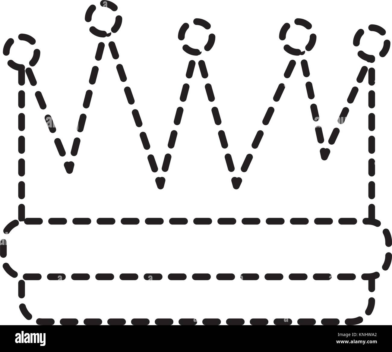 symbol of king crown video game element graphic Stock Vector Image ...