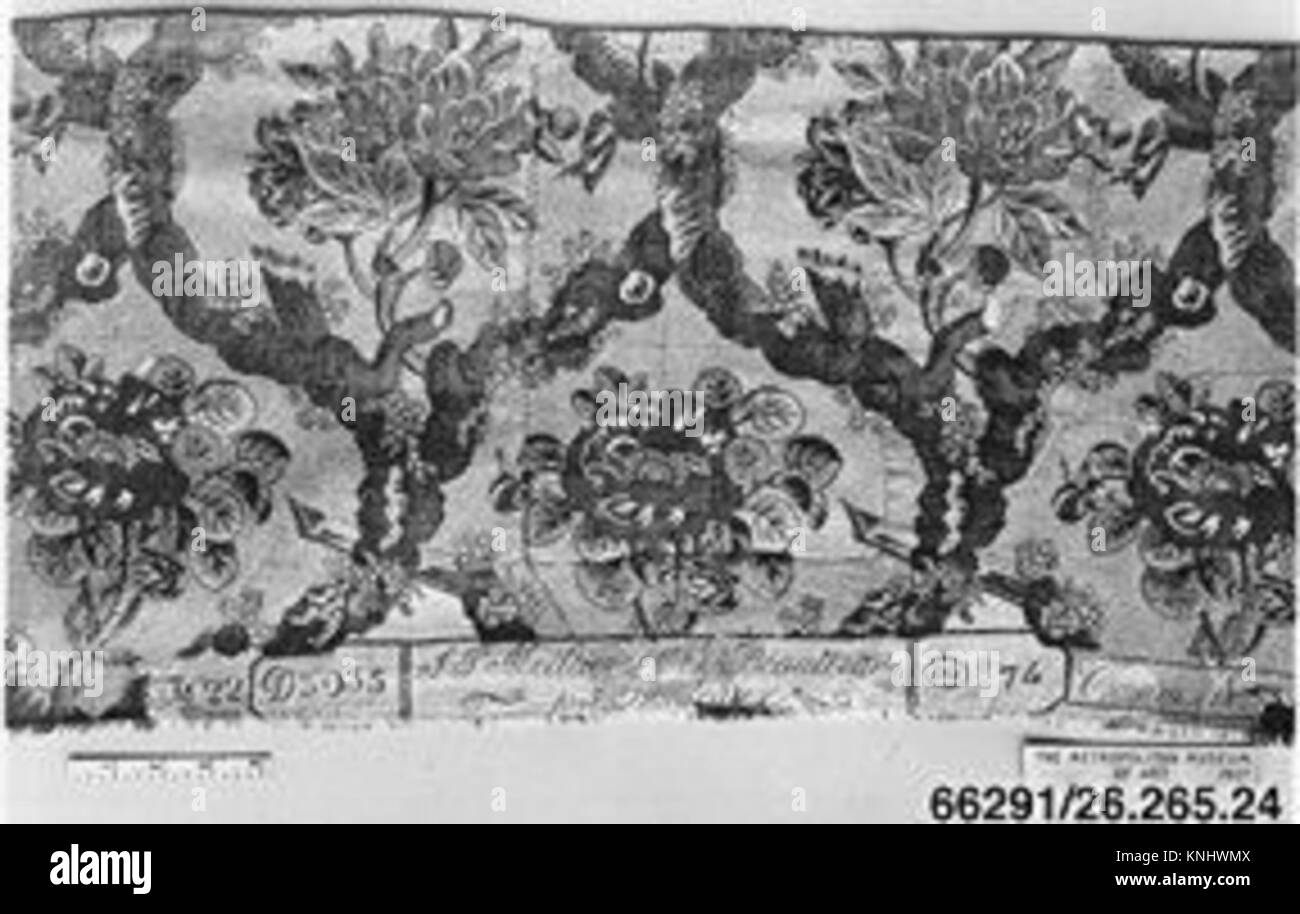 A floral print from the 19th century, showcasing vibrant botanical ...