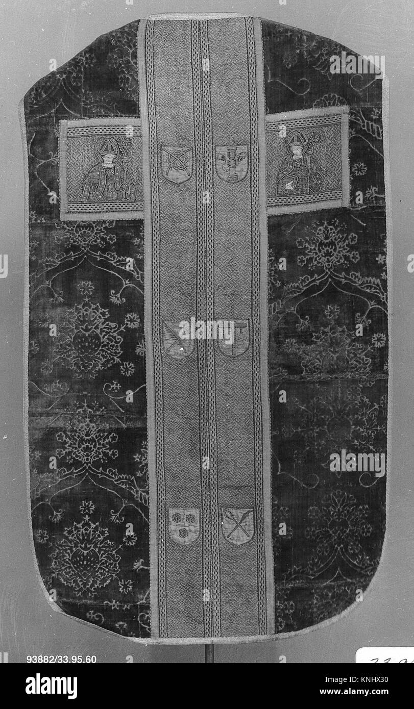 A chasuble, a Christian liturgical garment, showing artistic ...