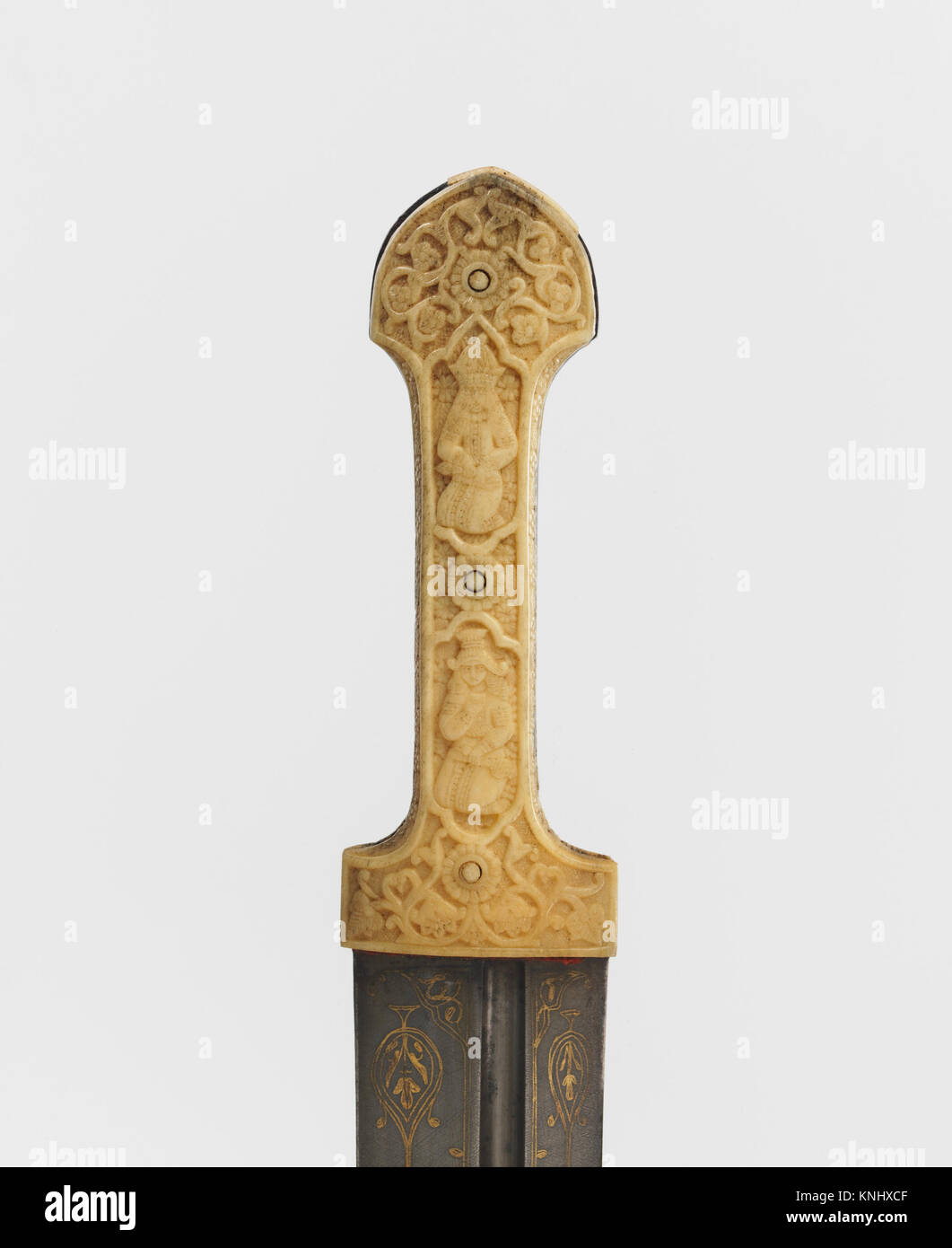 This dagger features intricate metalwork and a sharp blade, often used ...