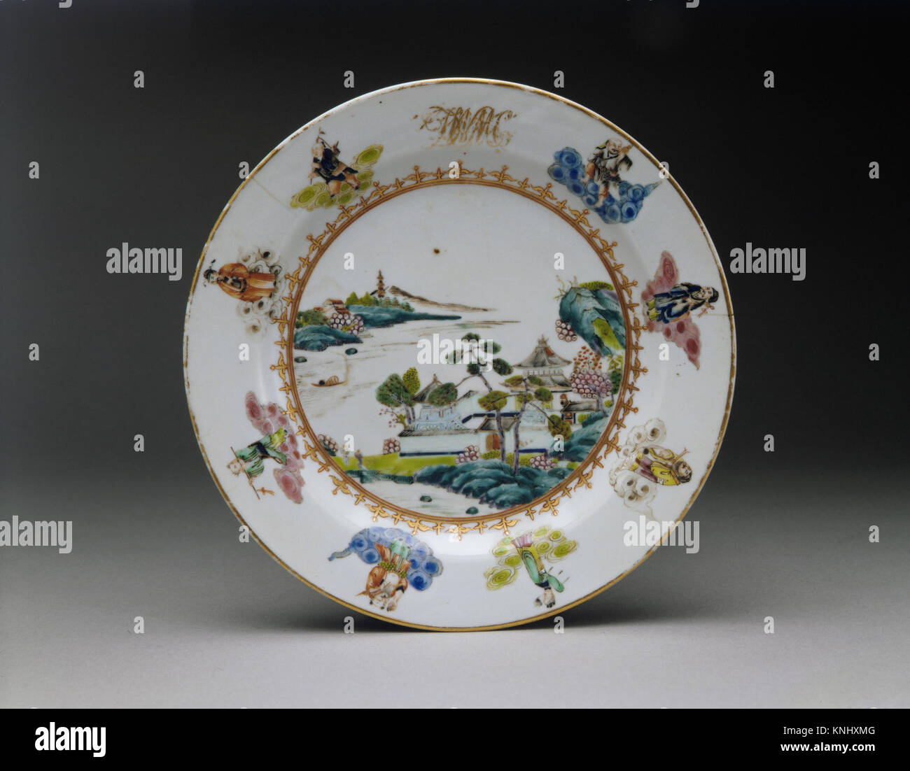 This dinner plate, part of the MET's collection, represents historical ...