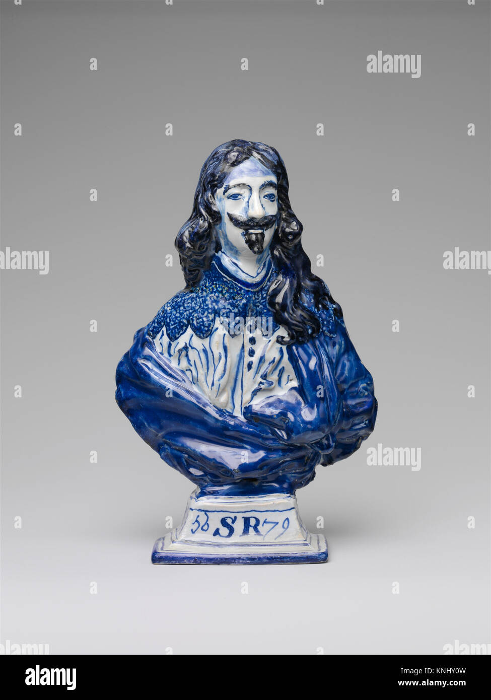 This portrait depicts Charles I of England in a formal pose ...