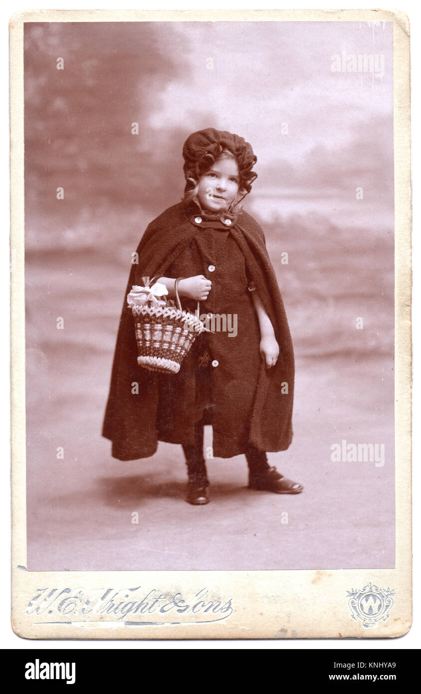 Beryl Edith Alice Johnson, 1914, age 4, dressed as Little Red Riding ...