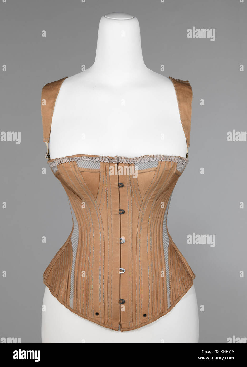 This corset is a detailed example of a historical garment ...