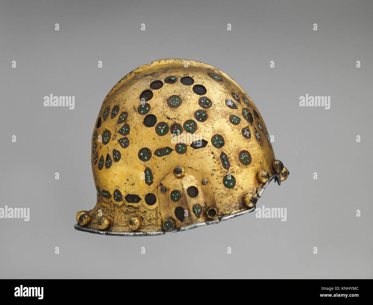 Medieval sallet helmet designed for head protection in combat ...