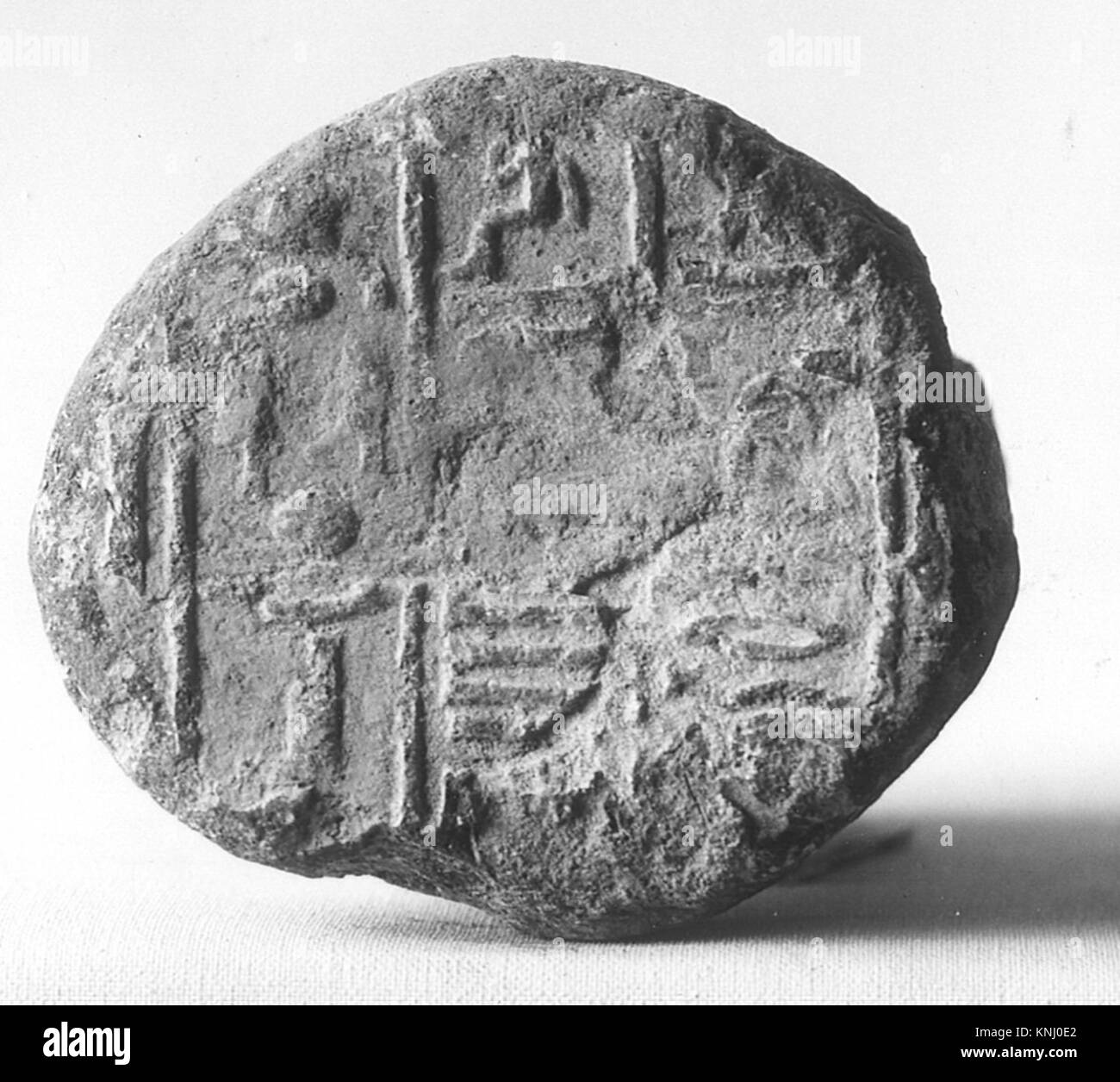 This funerary cone, inscribed with the name of Nentaweref, was used in ...