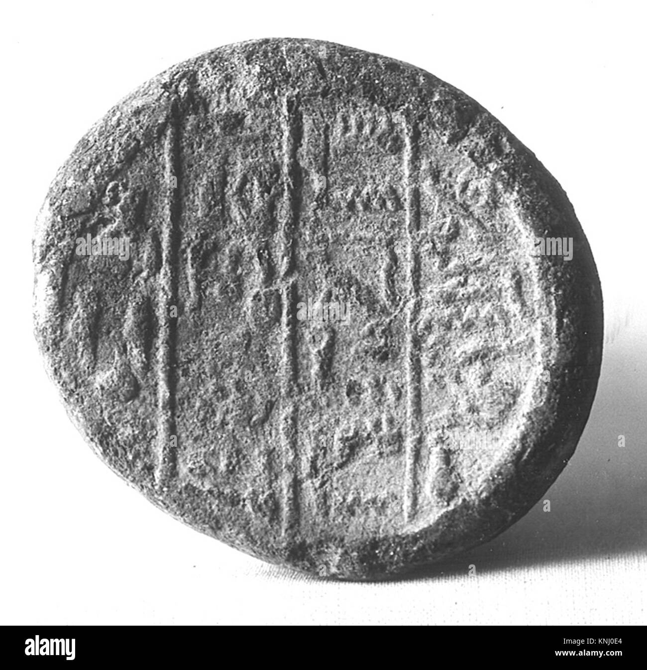 This funerary cone, inscribed with the name of Amenemopet (Tjanefer ...