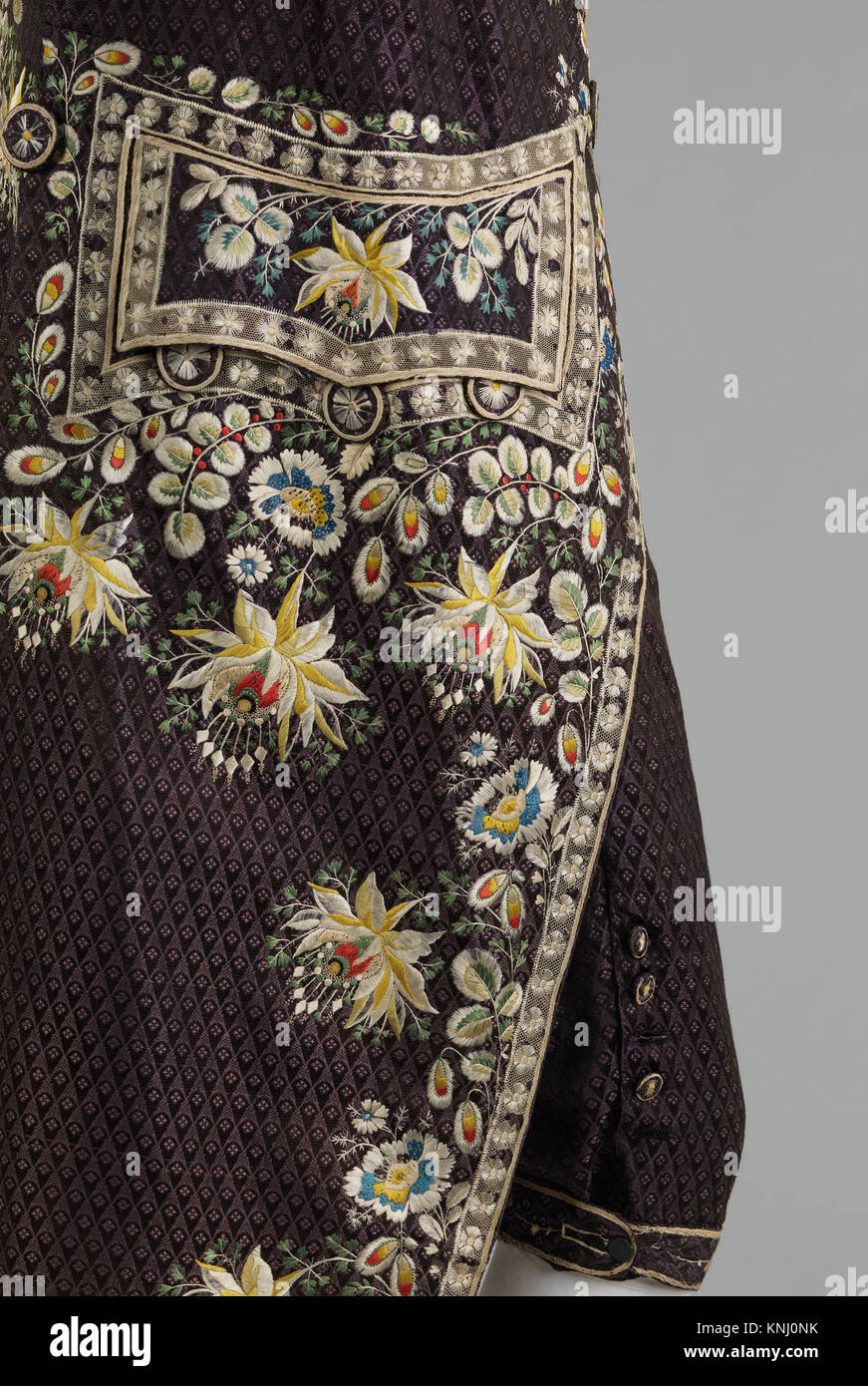 Court suit MET 51.95a-b side detail CP4 159341 Stock Photo - Alamy